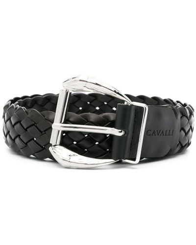 Black Roberto Cavalli Belts for Men | Lyst