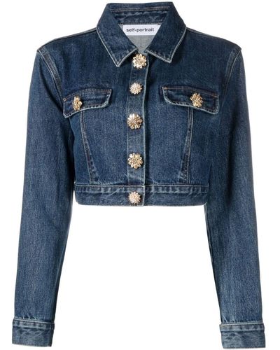 Self-Portrait Jean and denim jackets for Women | Online Sale up to 30% ...