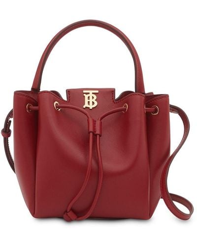 Red Burberry Bucket bags and bucket purses for Women | Lyst
