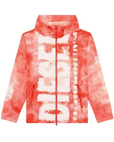 Red DIESEL Jackets for Men | Lyst