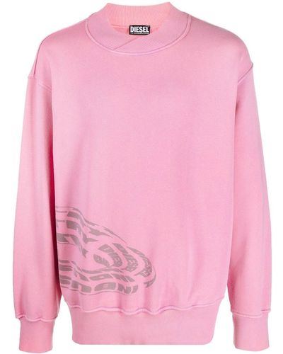 Pink DIESEL Sweaters and knitwear for Men | Lyst