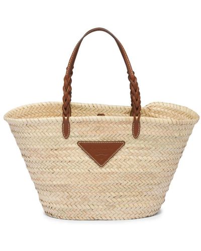Natural Prada Beach bag tote and straw bags for Women | Lyst
