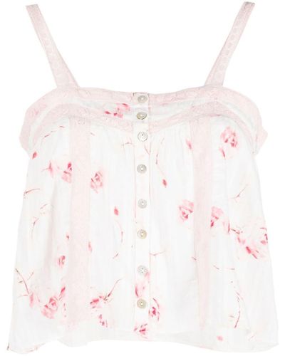 Pink LoveShackFancy Tops for Women | Lyst