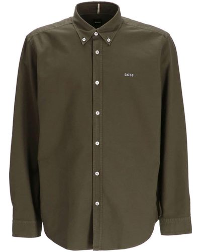 Green BOSS Shirts for Men | Lyst