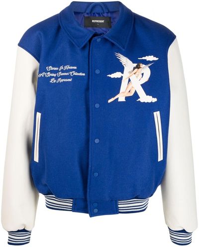 Blue Represent Jackets for Men | Lyst
