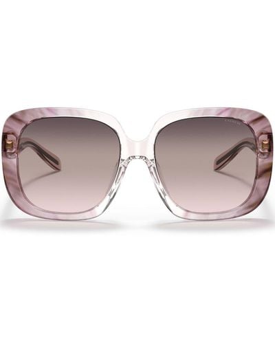 Pink COACH Sunglasses for Women | Lyst