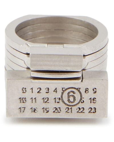 White MM6 by Maison Martin Margiela Rings for Women | Lyst