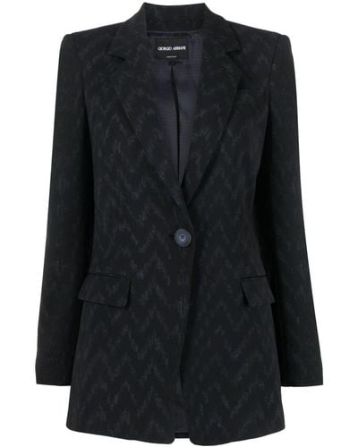 Black Giorgio Armani Jackets for Women | Lyst