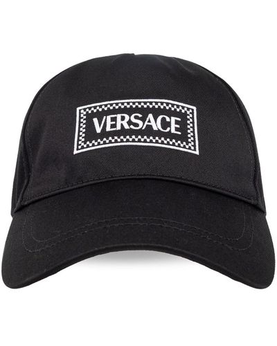 Black Versace Hats for Men | Lyst