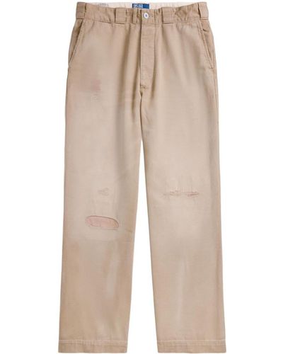 Natural Polo Ralph Lauren Pants for Men | Lyst