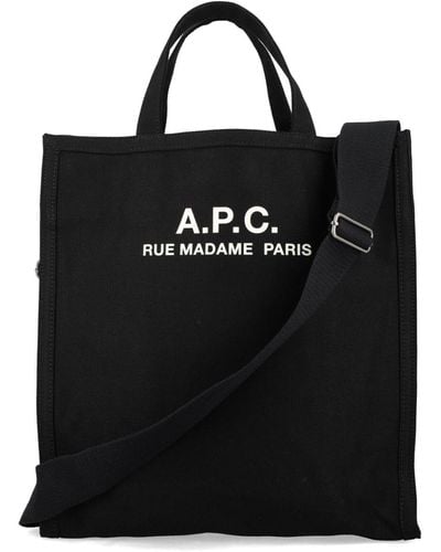 Black A.P.C. Tote bags for Men | Lyst