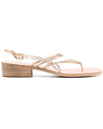 Natural Ancient Greek Sandals Heels for Women | Lyst