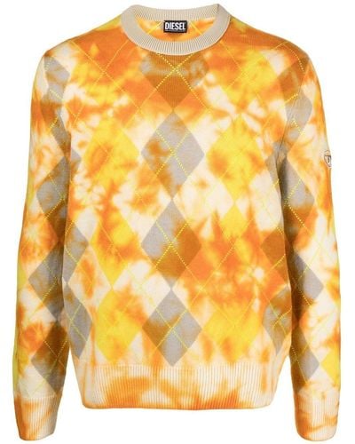 Yellow DIESEL Sweaters and knitwear for Men | Lyst