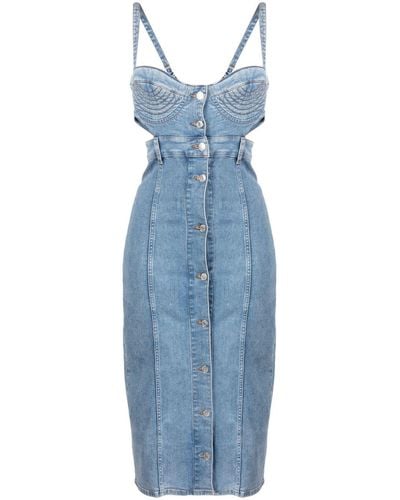 Denim Cut Out Dresses for Women - Up to 75% off | Lyst