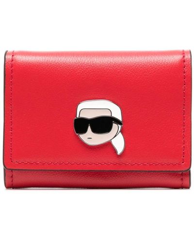 Red Karl Lagerfeld Wallets and cardholders for Women | Lyst