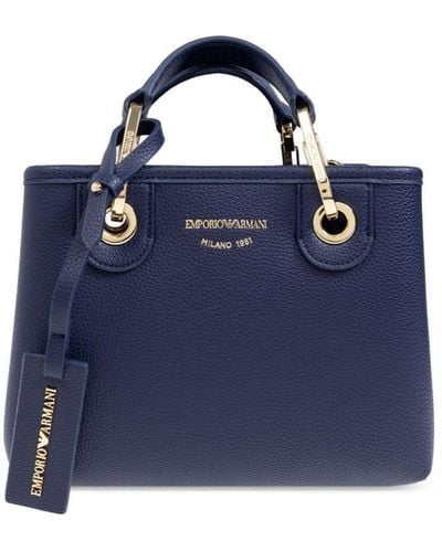 Blue Emporio Armani Tote bags for Women | Lyst