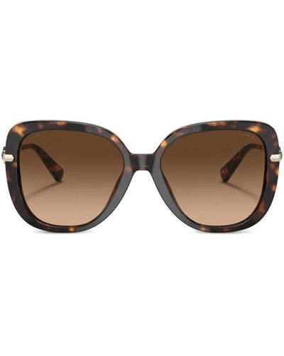 Brown COACH Sunglasses for Women | Lyst