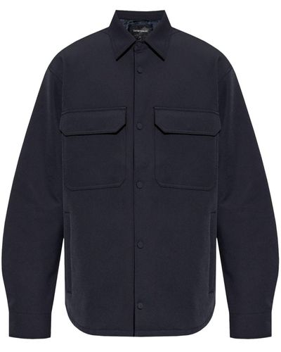 Blue Emporio Armani Jackets for Men | Lyst