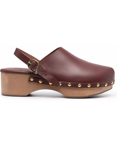 Brown Ancient Greek Sandals Heels for Women | Lyst