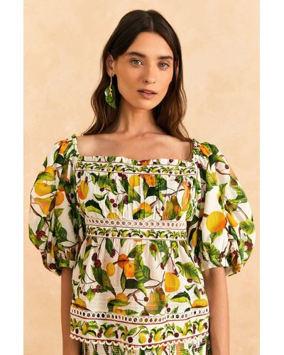 Yellow FARM Rio Tops for Women | Lyst