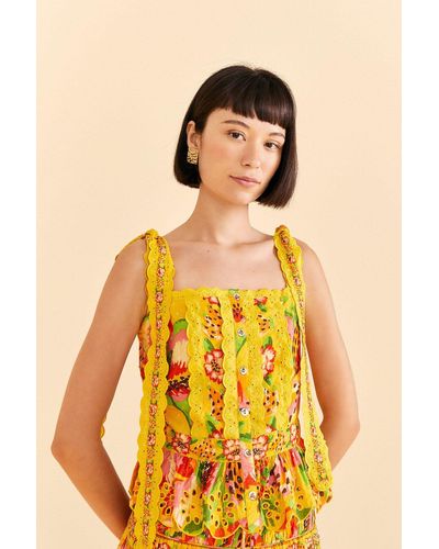 Yellow FARM Rio Tops for Women | Lyst