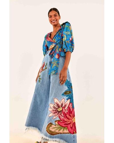 FARM Rio Wide-leg jeans for Women | Online Sale up to 40% off | Lyst