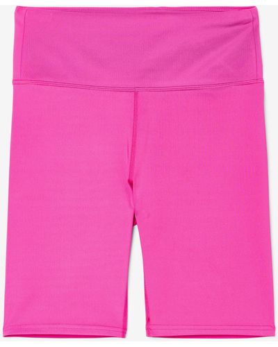 Pink Fila Shorts For Women Lyst