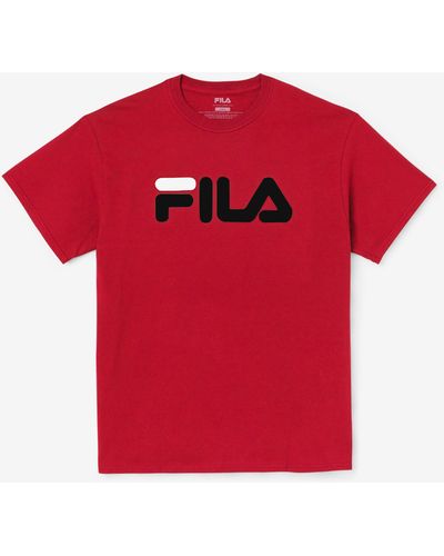 Red Fila T-shirts for Men | Lyst