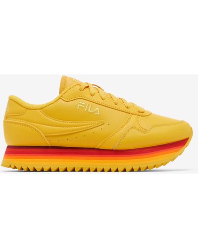 Yellow Fila Sneakers for Women | Lyst