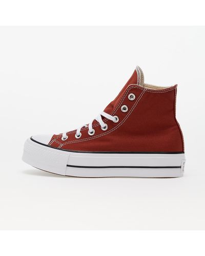 Red Converse Sneakers for Women | Lyst