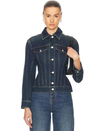 Blue Alexander McQueen Jackets for Women | Lyst
