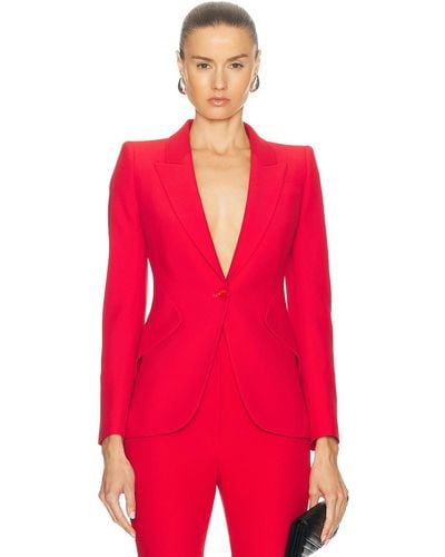 Red Alexander McQueen Jackets for Women | Lyst