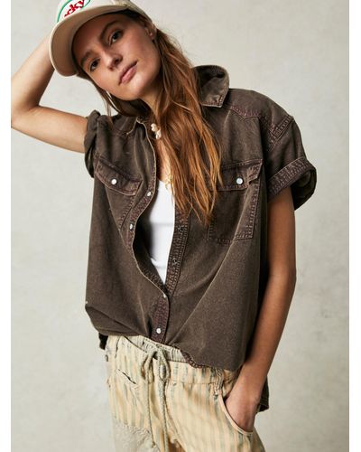 Natural Free People Tops for Women | Lyst