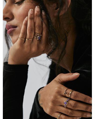 Black Free People Rings for Women | Lyst