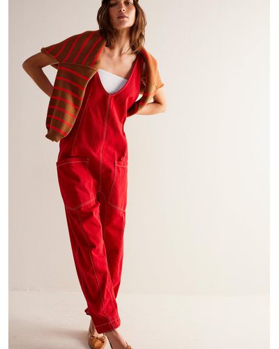 Red Free People Jumpsuits and rompers for Women | Lyst