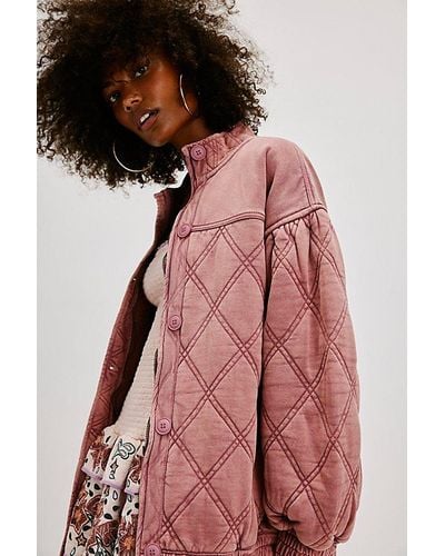 Pink Free People Jackets for Women | Lyst