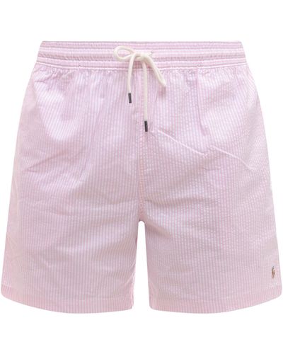 Pink Polo Ralph Lauren Beachwear and Swimwear for Men | Lyst