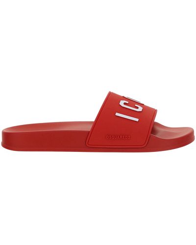 Red DSquared² Sandals and Slides for Men | Lyst