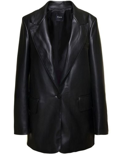 Black Plain Jackets for Women | Lyst
