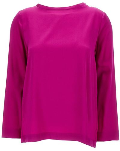 Pink Plain Tops for Women | Lyst