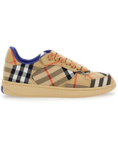 Natural Burberry Sneakers for Women | Lyst
