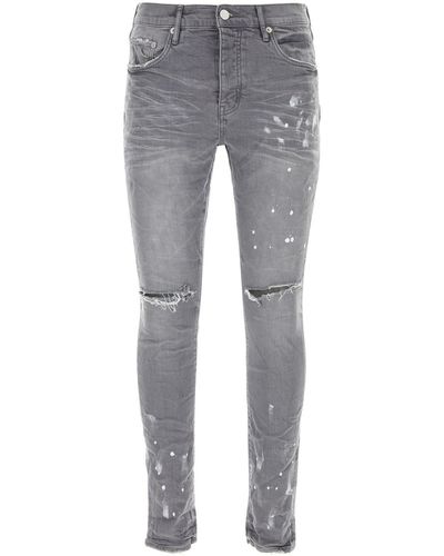 Gray Purple Denim Jeans For Men Lyst