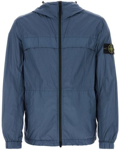 Blue Stone Island Jackets for Men | Lyst