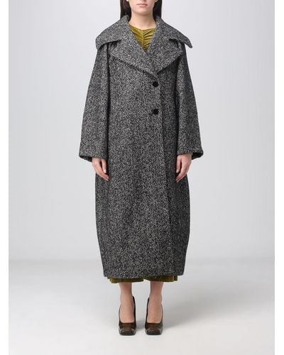 Gray Ganni Coats for Women | Lyst