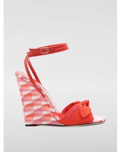 Red Jimmy Choo Heels for Women | Lyst