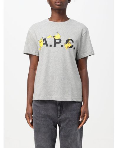 Gray A.P.C. Tops for Women | Lyst