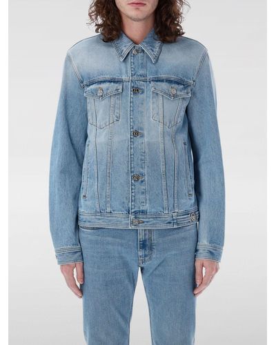 Blue Versace Jackets for Men | Lyst