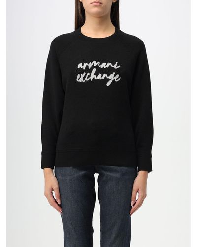 Black Armani Exchange Sweaters and knitwear for Women | Lyst