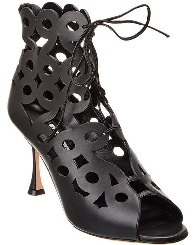 Black Manolo Blahnik Boots for Women | Lyst