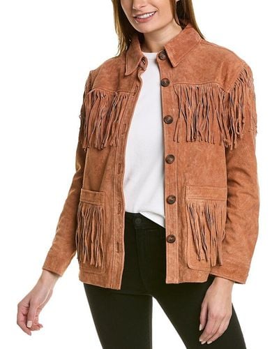 Suede Fringe Jackets for Women - Up to 82% off | Lyst